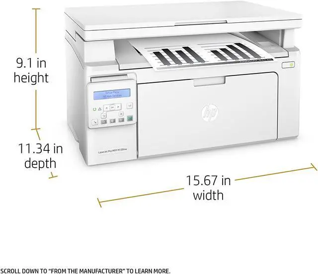 HP LaserJet Pro M130nw All-in-One Wireless Laser Printer (G3Q58A ...