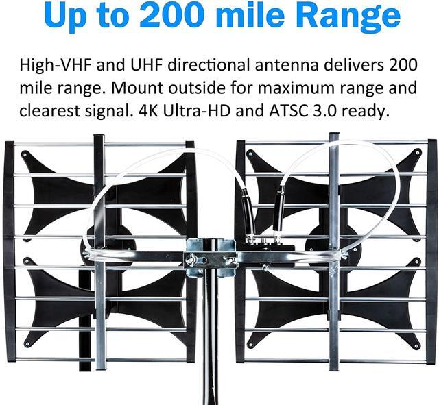 Tv Mount Attic Or Roof Mount TV Antenna, Long Range Digital OTA Antenna ...