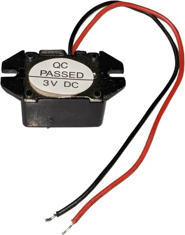 85dB Buzzer 3-6V DC with Wire Leads, 1.31" x 0.70" x 0.60" - Newegg.com