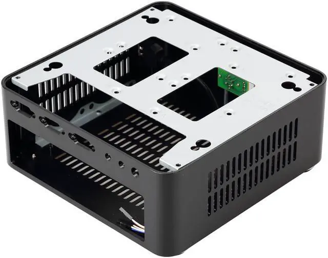 Realan H80 Black HTPC Computer Case Chassis Aluminum Mini ITX Case PC ...