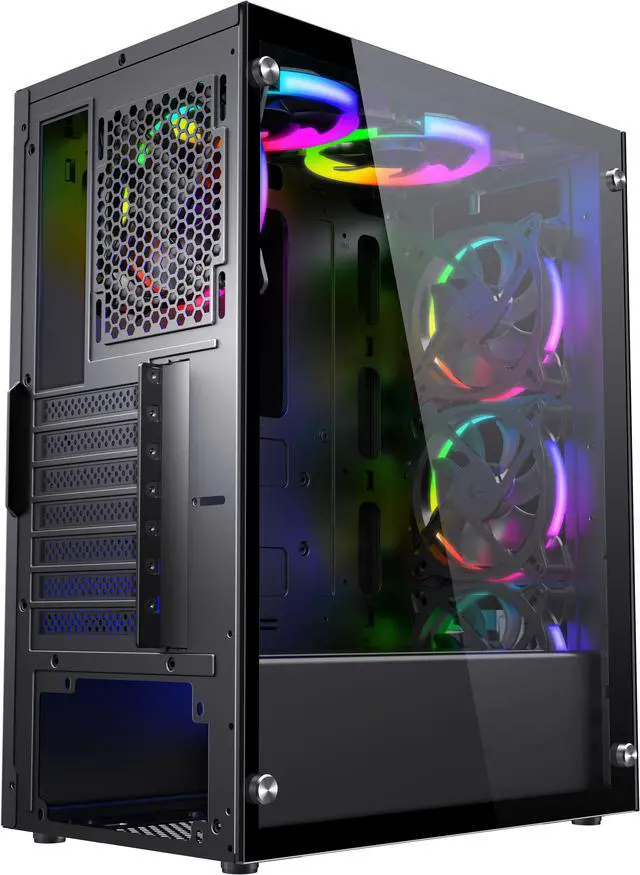 RAIDMAX NEW NEON ARGB 408 Black Computer Case - Newegg.com