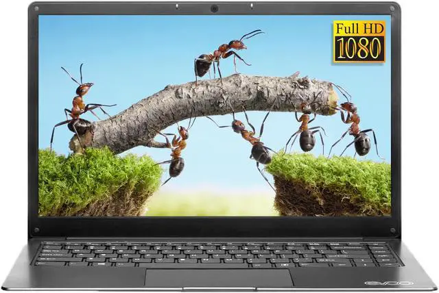 Refurbished: EVOO Ultra Thin Notebook, 14.1" FHD Display, Intel Celeron ...
