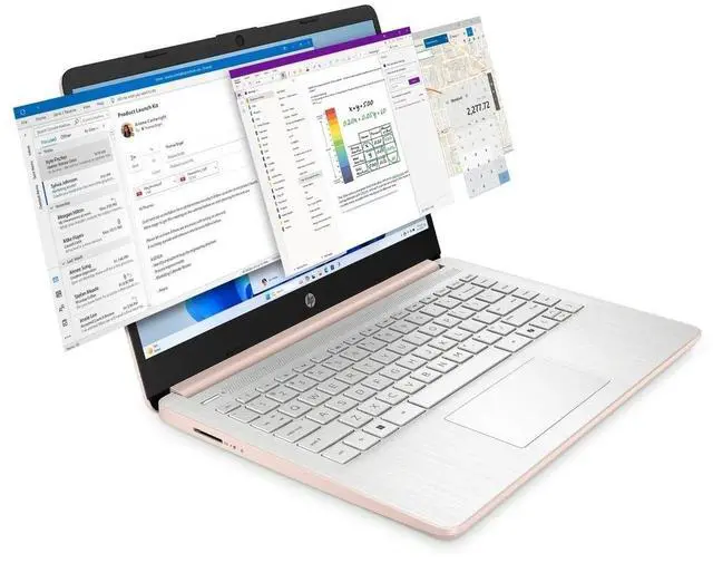 HP 14-dq6015dx Laptop, 14" HD Display, Intel Core N150 Upto 3.6GHz, 4GB ...