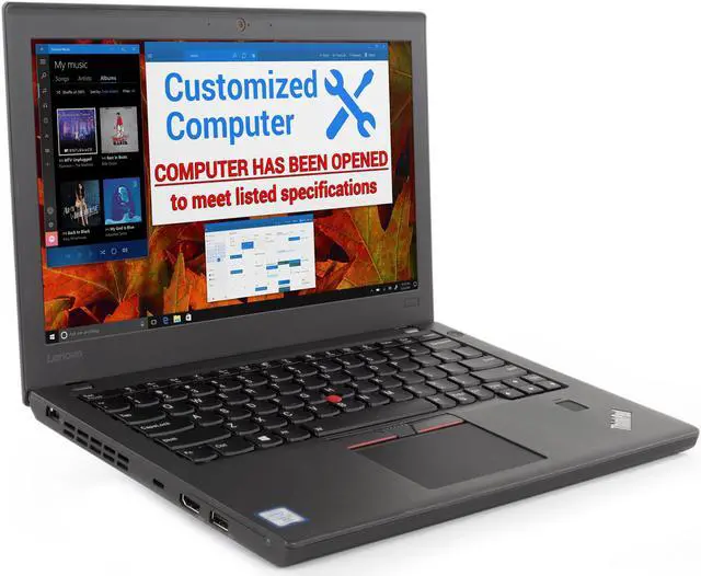 Lenovo ThinkPad X270 Notebook, 12.5" IPS HD Display, Intel Dual-Core i7 ...