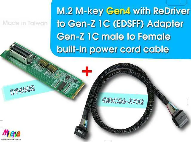 PCIe x4 Gen 4 with ReDriver + Hot Swap controllers for EDSFF 1C AIC ...