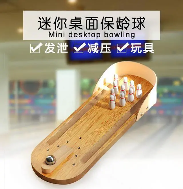 Mini table bowling, puzzle decompression parent-child toys parent-child ...