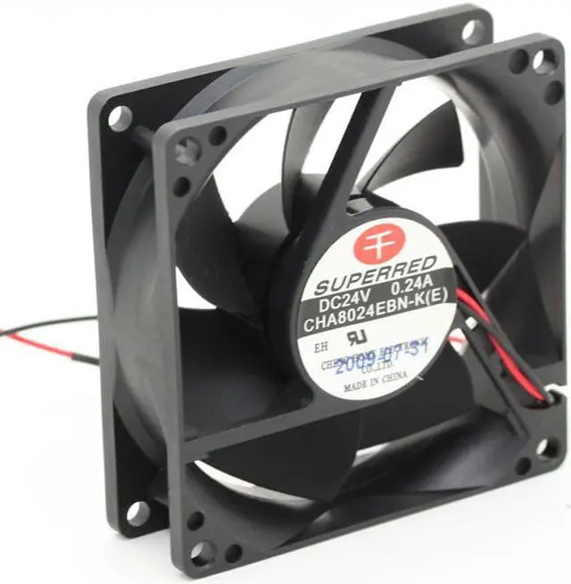 Original Superred CHA8024EBN-K(E) 8cm 8025 DC 24V 0.24A inverter server ...
