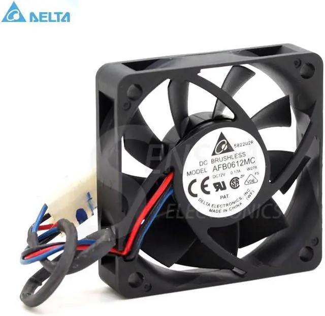 Original Delta AFB0612MC 6CM 60mm 6015 0.17A Dual Ball line CPU cooling fan 60x60x15mm dc 12v ...
