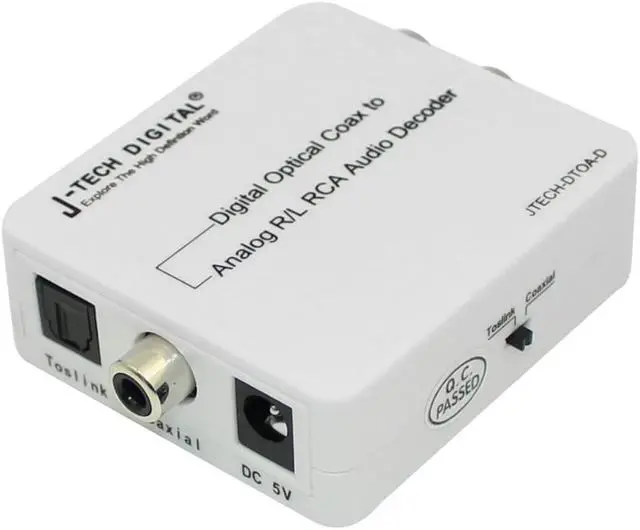 J-Tech Digital ® Optical SPDIF Toslink / Coaxial Digital to Analog ...