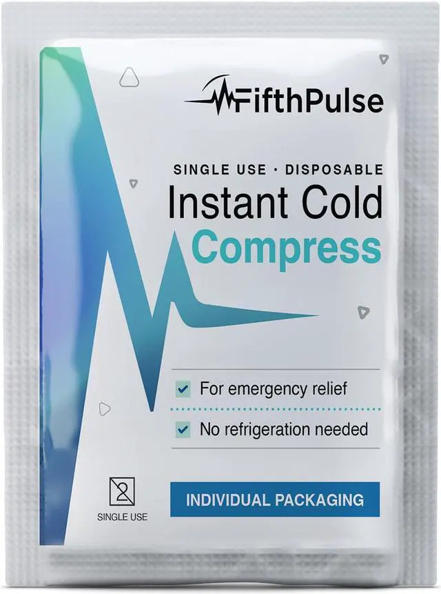 FifthPulse Instant Cold Pack, Instant Relief, Disposable Single Use ...