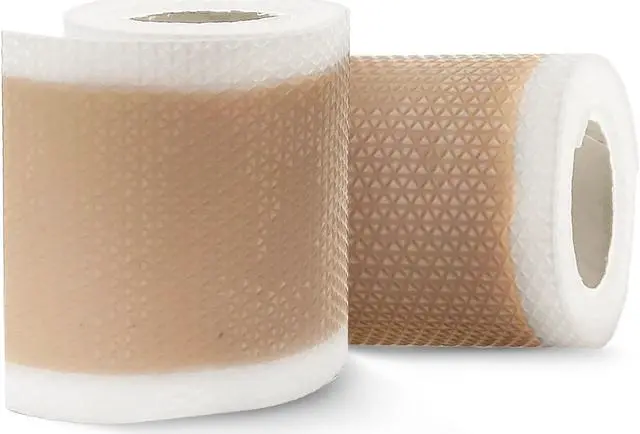 FifthPulse Medical Grade Silicone Gel Tape, Ribbed Design Skin and Scar ...