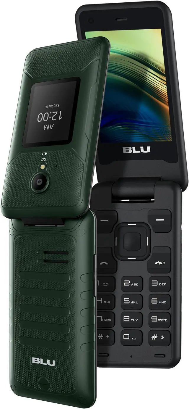 BLU Tank Flip T0100UU - Unlocked GSM Cell Phone - Green - Newegg.com