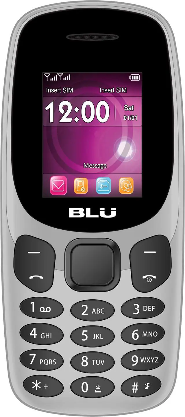 BLU Tank Jr T590 Unlocked GSM Dual-SIM Feature Phone w/ Built-in ...