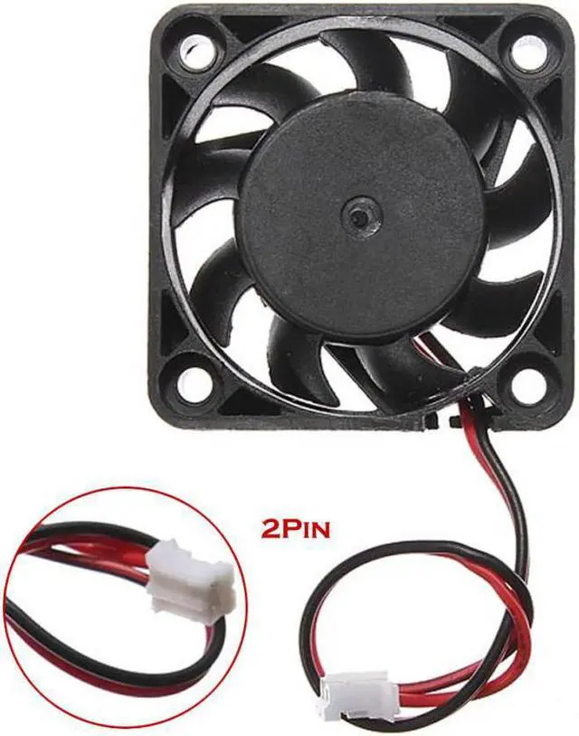 Best Price 2Pcs 12V Small 40mm x 10mm DC Brushless 2 pin Mini Cooling ...