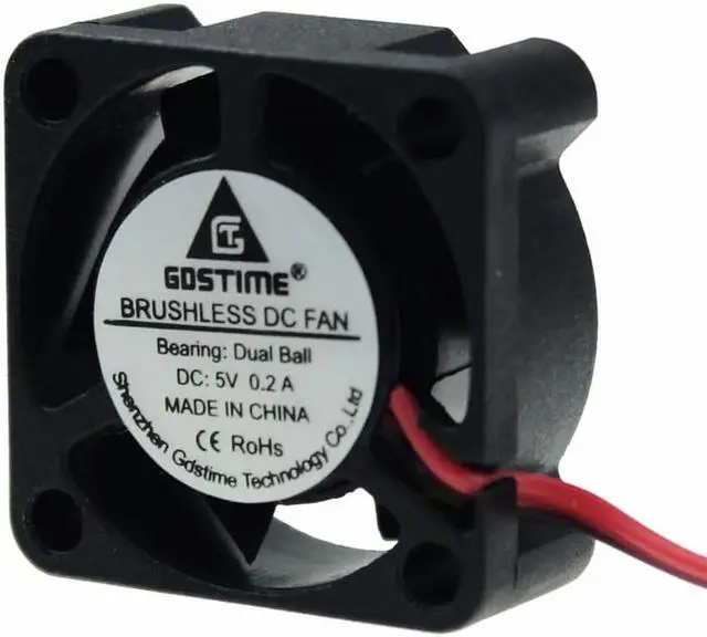 1pcs DC 5V 2Pin 25x25x10mm 25MM Processor Ball Bearing Cooling Fan 2cm ...