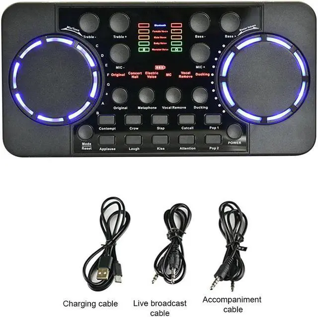 V300 ABS Pro Live Streaming Sound Card 10 Sound Effects 4.0 Audio ...