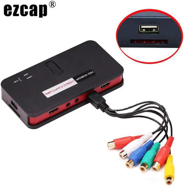 1080P HDMI AV Audio Video Capture Card for PS3 PS4 TV Box Phone Game HD ...