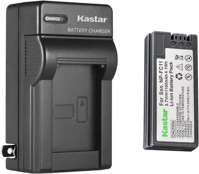 Kastar 1-Pack Battery and AC Wall Charger Replacement for Sony NP-FC11 ...