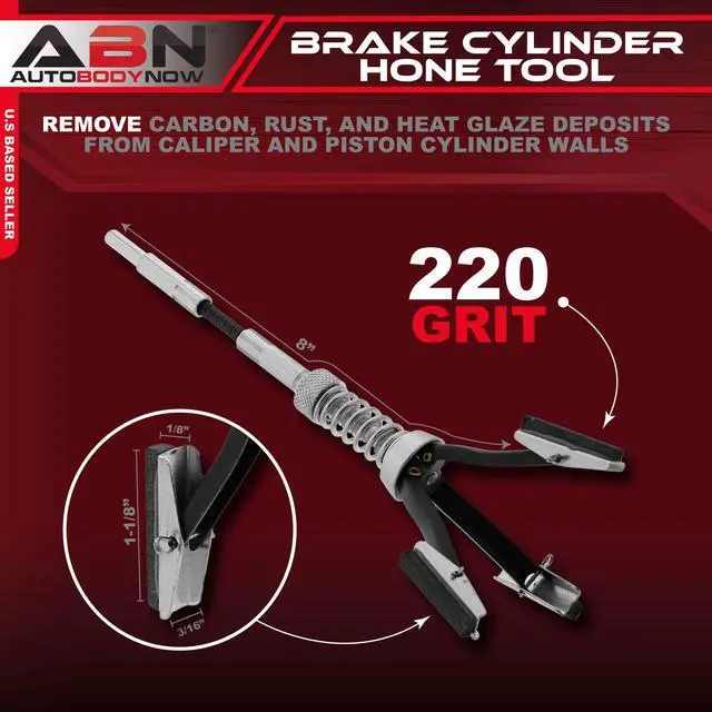 ABN 1-1/8in Brake Cylinder Hone Tool Engine Cylinder Hone Deglazer 0.75 ...