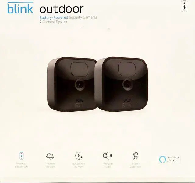 Blink Outdoor Battery Powered Weather-Resistant Security Cameras - 2 ...