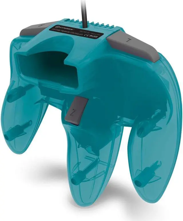 Hyperkin Nintendo 64 "Captain" Premium Controller For N64 - Turquoise ...