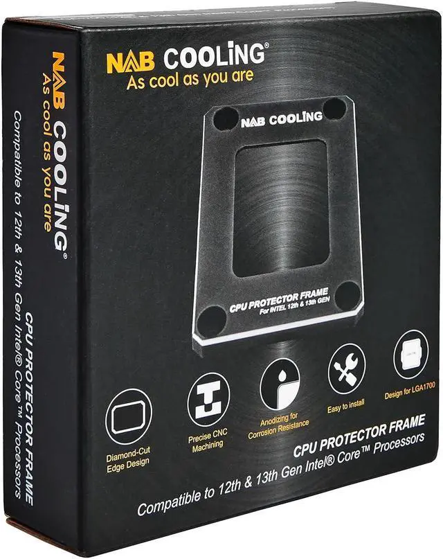 Nab Cooling CPU Contact Frame Intel 13th Gen, LGA 1700 + Thermal Paste ...