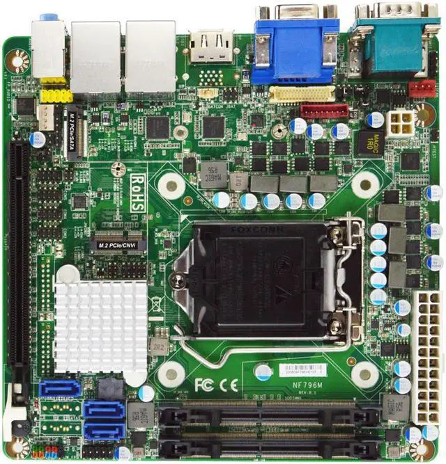 Jetway JNF796M-H310 Intel 9th Gen Core Mini ITX Motherboard, Dual GbE ...