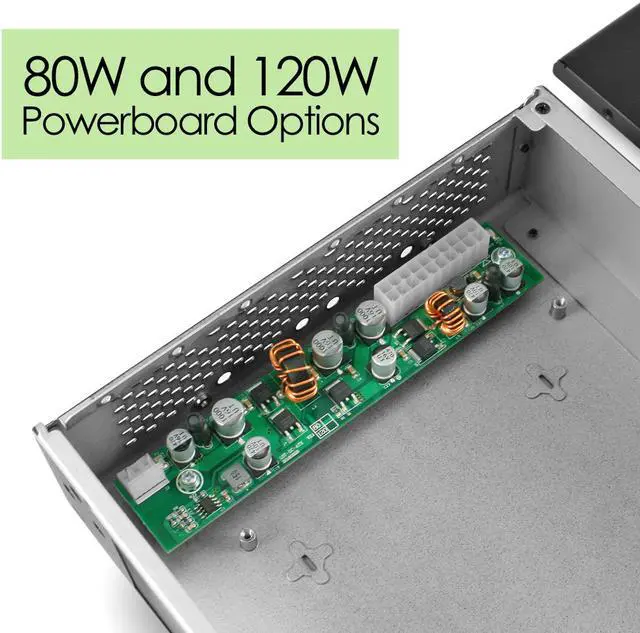 MITXPC MX500-USB3 Fanless Compact Mini-ITX Case w/ 120W Power Supply ...