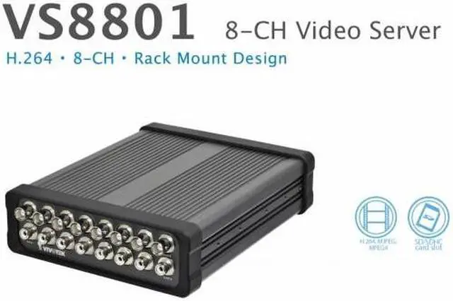 Vivotek VS8801 Rack-mount Design Video Server 8-Channel - Newegg.com