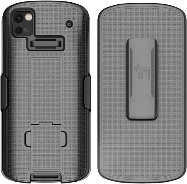 Black Hard Case Cover Stand Belt Clip Holster for Zebra TC53 TC58 ...