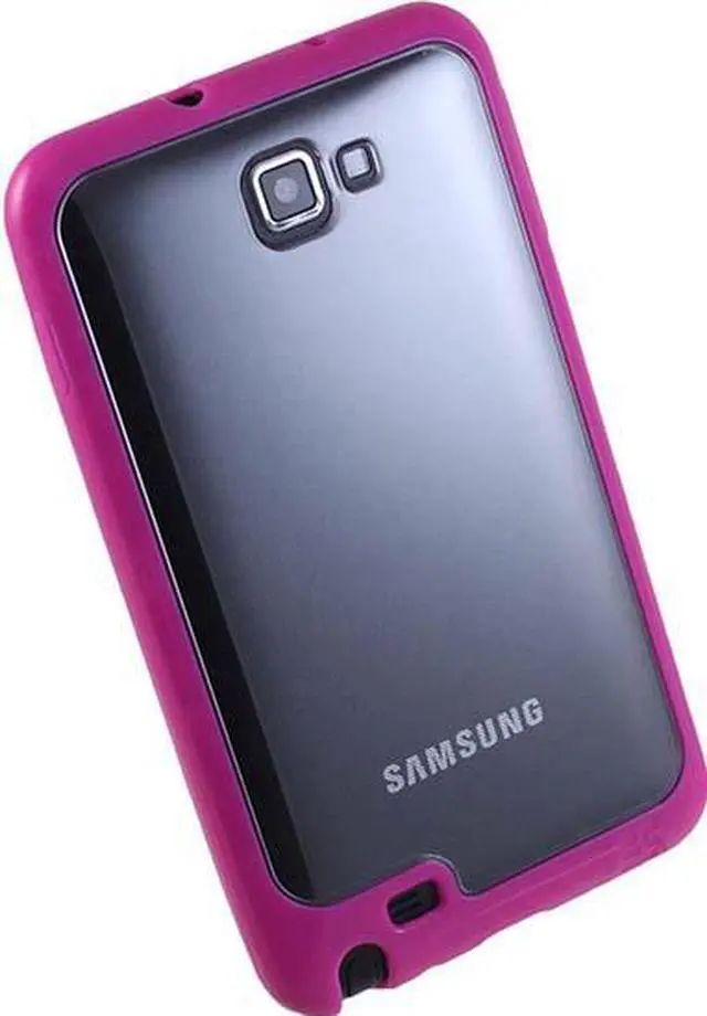 NEW PINK CLEAR AQUAFLEX TPU SKIN CASE FOR SAMSUNG GALAXY NOTE i717 ...