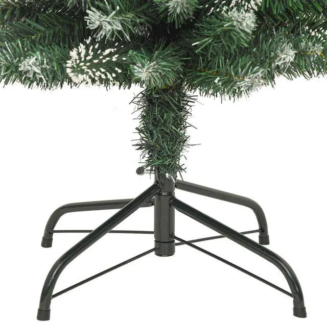 vidaXL Artificial Slim Christmas Tree with Stand 4 ft PVC - Newegg.com