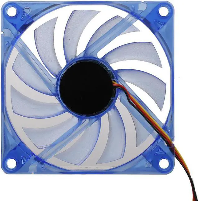 2 Pin Connector Cooling Fan for Computer Case CPU Cooler Radiator 80mm ...