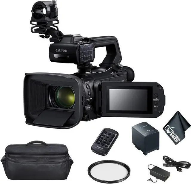 Canon XA55 Professional UHD 4K Camcorder Bundle with Carrying Case ...