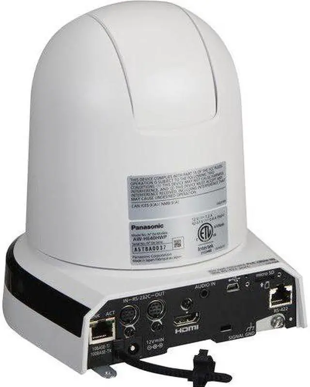 Panasonic AW-HE40SW PTZ Camera with HD-SDI Output (White) - Newegg.com