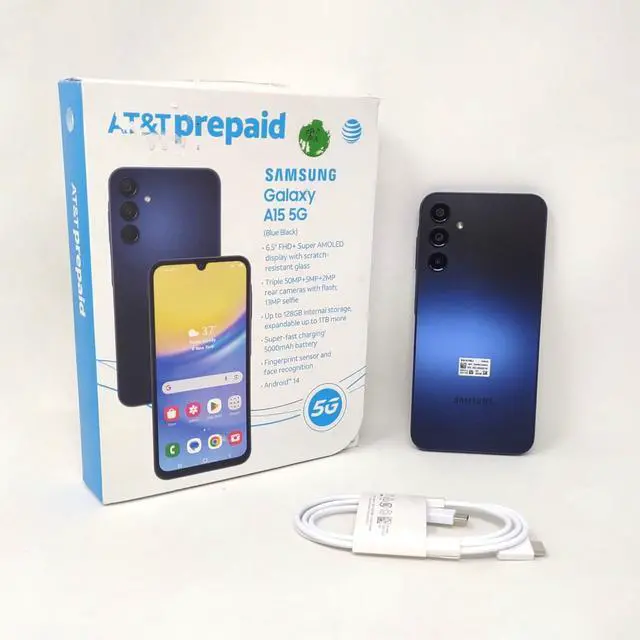 Used - Like New: Samsung Galaxy A15 5G SM-A156U 128GB AT&T 6.5 inch 4GB ...