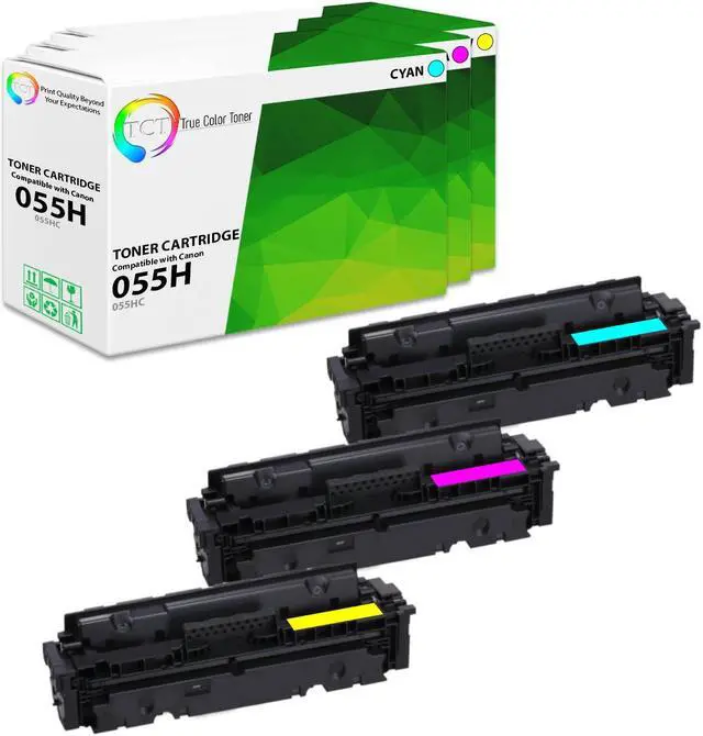 True Color Toner 055H Color Toner Cartridge 3 Pack - Premium Compatible ...