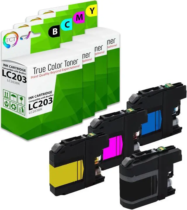 TCT LC203 Ink Cartridge 4 Pack - Premium Compatible Replacement for ...