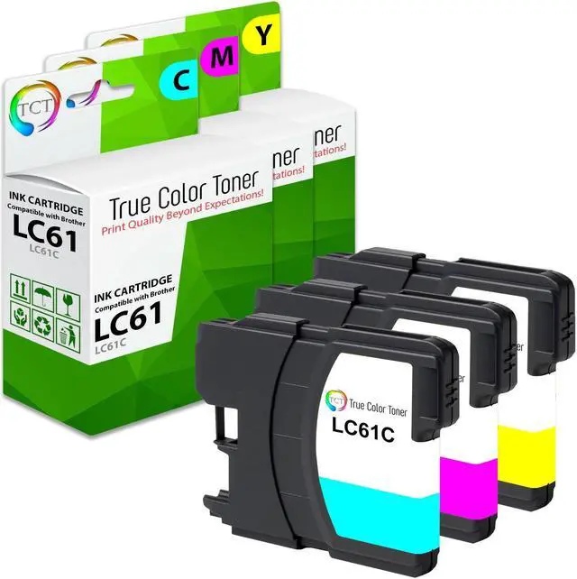 True Color Toner LC61 Color Ink Cartridge 3 Pack - Premium Compatible ...