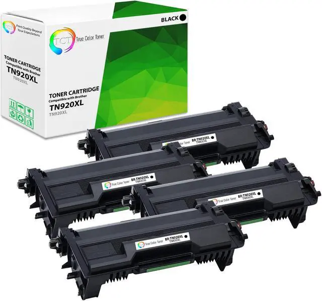 TCT TN920 Toner Cartridge 4 Pack - Premium Compatible Replacement for ...