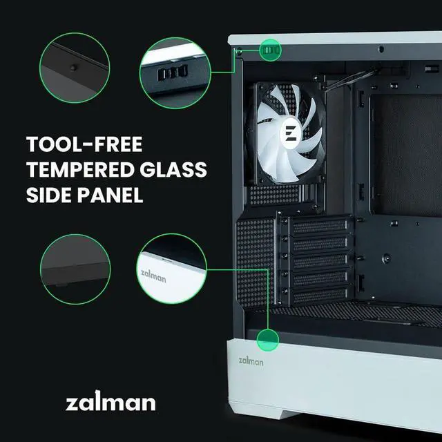 Refurbished: Zalman P30 Premium Desktop PC Case, Micro-ATX Mini Tower ...