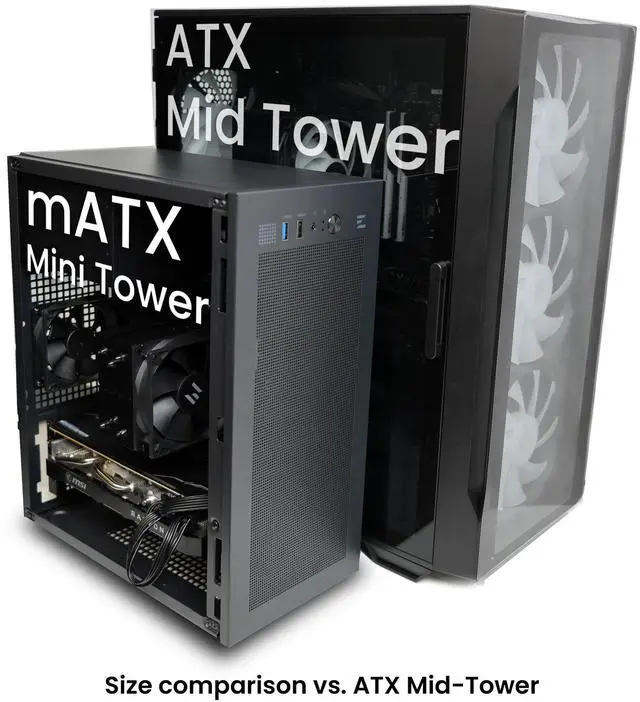 Refurbished: Zalman CUBIX Compact mATX ITX PC Case, Micro-ATX/Mini-ITX ...