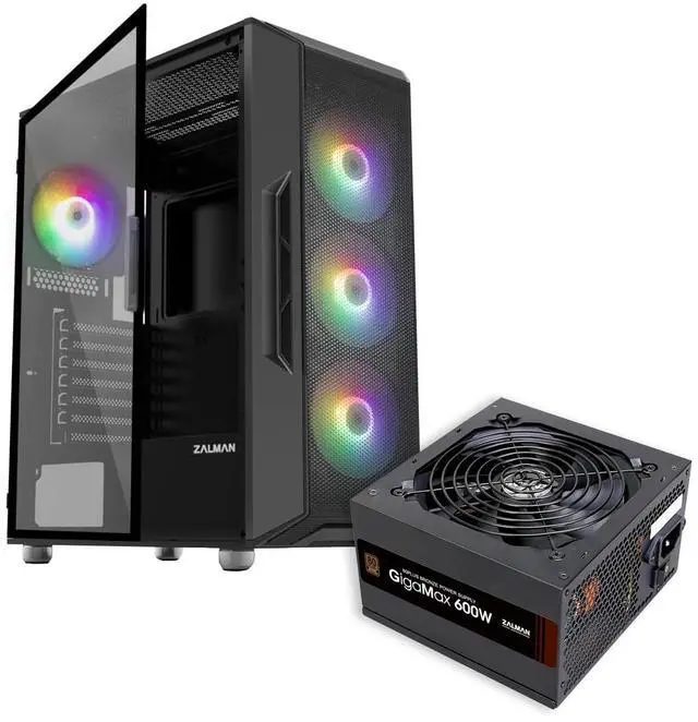 PC Builder Bundle - Zalman PC Case with PSU Combo - i3 NEO ATX Mid ...