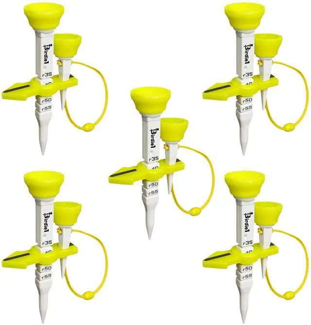 Birdie1 Smart Golf Tees (Long Tees+Short Tees) 1P, 5ea Yellow - Newegg.com