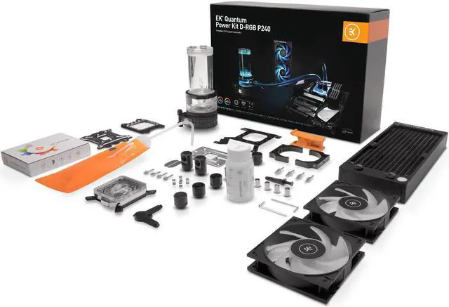 EKWB EK-Quantum Power D-RGB P240 Liquid / Water Cooling Kit System LGA ...