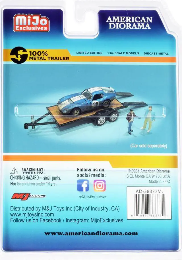 "Haul N Go 1" Trailer and 2 Figurines Diecast Set of 3 pieces for 1/64 ...