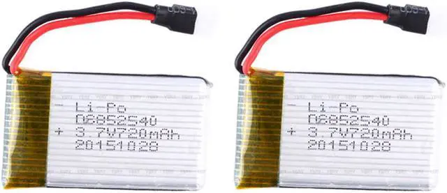 Dynamic Aerial Systems 3.7v 720mAh Lithium-Polymer Extended Battery (2 Pack) for X4 Spartan ...