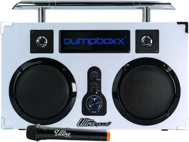 Bumpboxx Ultra Plus Bluetooth Boombox - Ultra+ White w/ Mic - Newegg.com
