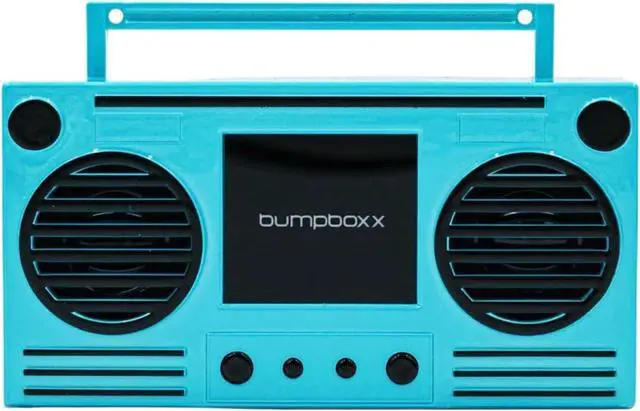 Microboom Speaker Boombox Bluetooth, Bumpin Blue - Newegg.com