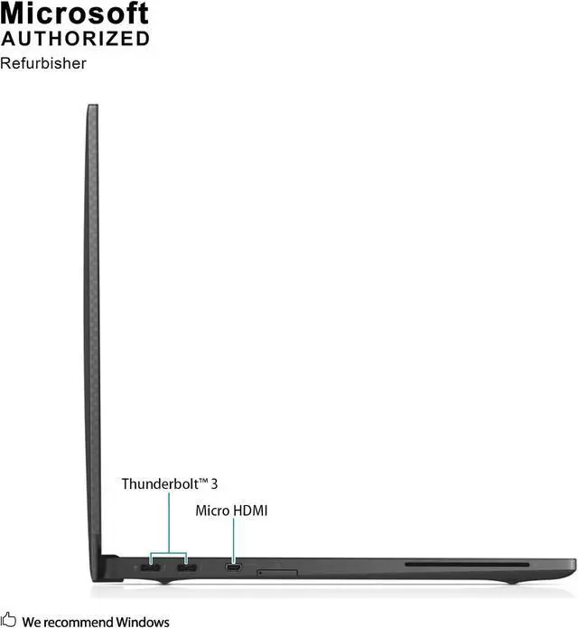 Refurbished: Dell Latitude 7370 13" FHD Laptop Intel Core M7-6Y75 8GB ...